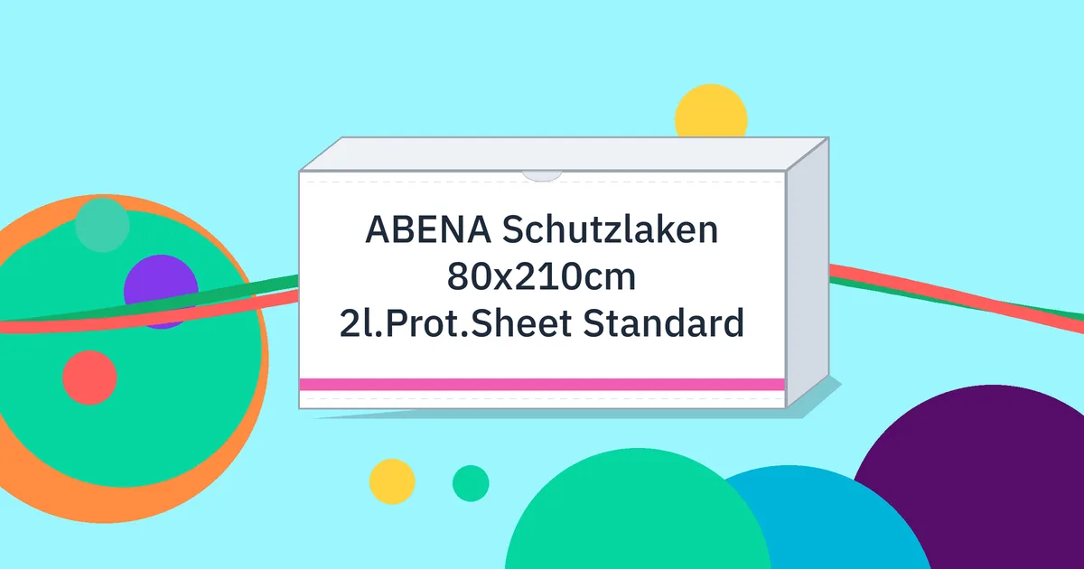 Symbolbild: Packung mit der Aufschrift ABENA Schutzlaken 80x210cm 2l.Prot.Sheet Standard (PZN 18780151) – Verfügbarkeit und Bezug in Apotheken in Frankfurt am Main