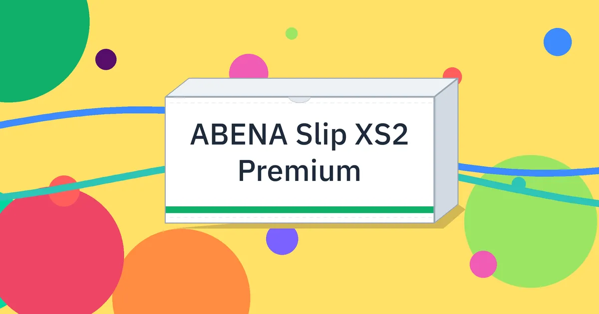 Symbolbild: Packung mit der Aufschrift ABENA Slip XS2 Premium (PZN 10219225) – Verfügbarkeit und Bezug in Apotheken in Frankfurt am Main