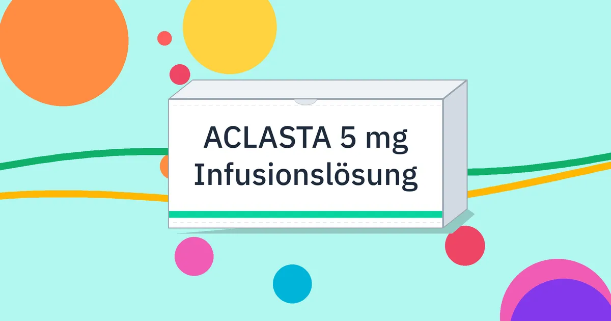 Symbolbild: Packung mit der Aufschrift ACLASTA 5 mg Infusionslösung (PZN 05006970) – Verfügbarkeit und Bezug in Apotheken in Frankfurt am Main