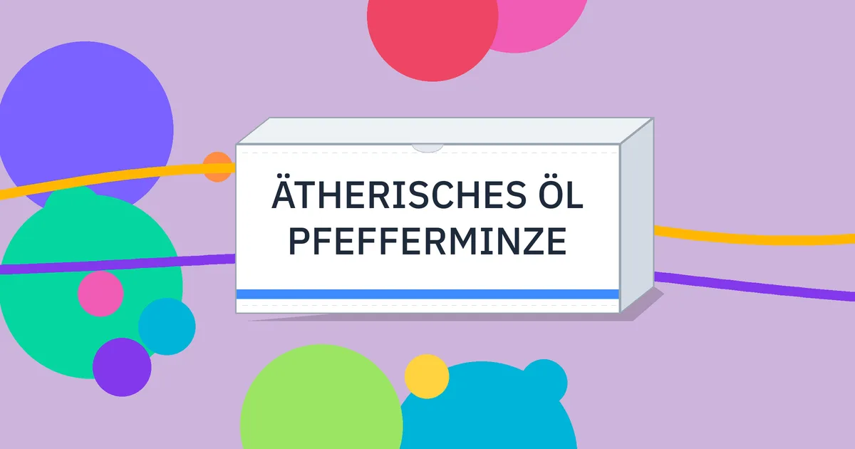 Symbolbild: Packung mit der Aufschrift ÄTHERISCHES ÖL PFEFFERMINZE (PZN 20027219) – Verfügbarkeit und Bezug in Apotheken in Frankfurt am Main