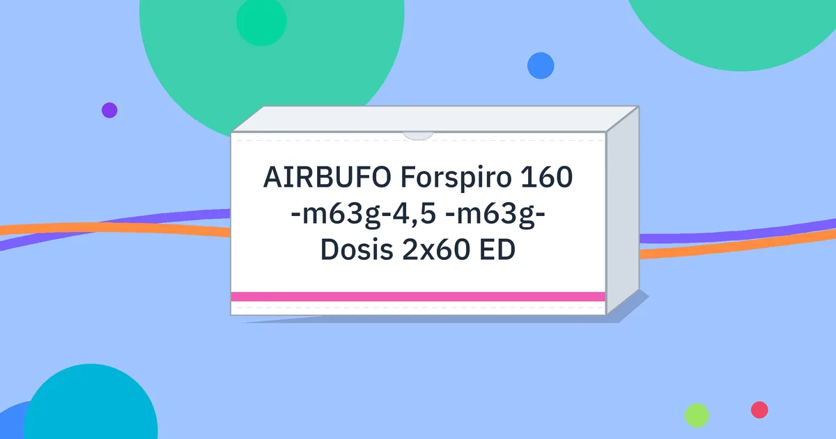 Symbolbild: Packung mit der Aufschrift AIRBUFO Forspiro 160 -m63g-4,5 -m63g-Dosis 2x60 ED (PZN 13584681) – Verfügbarkeit und Bezug in Apotheken in Frankfurt am Main