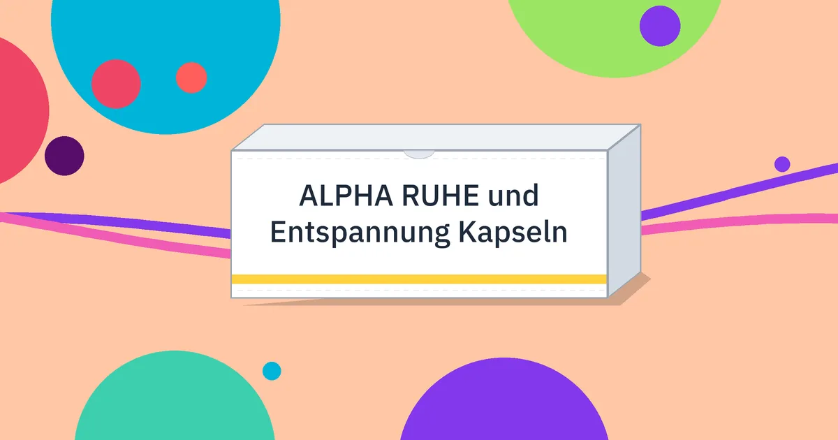 Symbolbild: Packung mit der Aufschrift ALPHA RUHE und Entspannung Kapseln (PZN 12894184) – Verfügbarkeit und Bezug in Apotheken in Frankfurt am Main