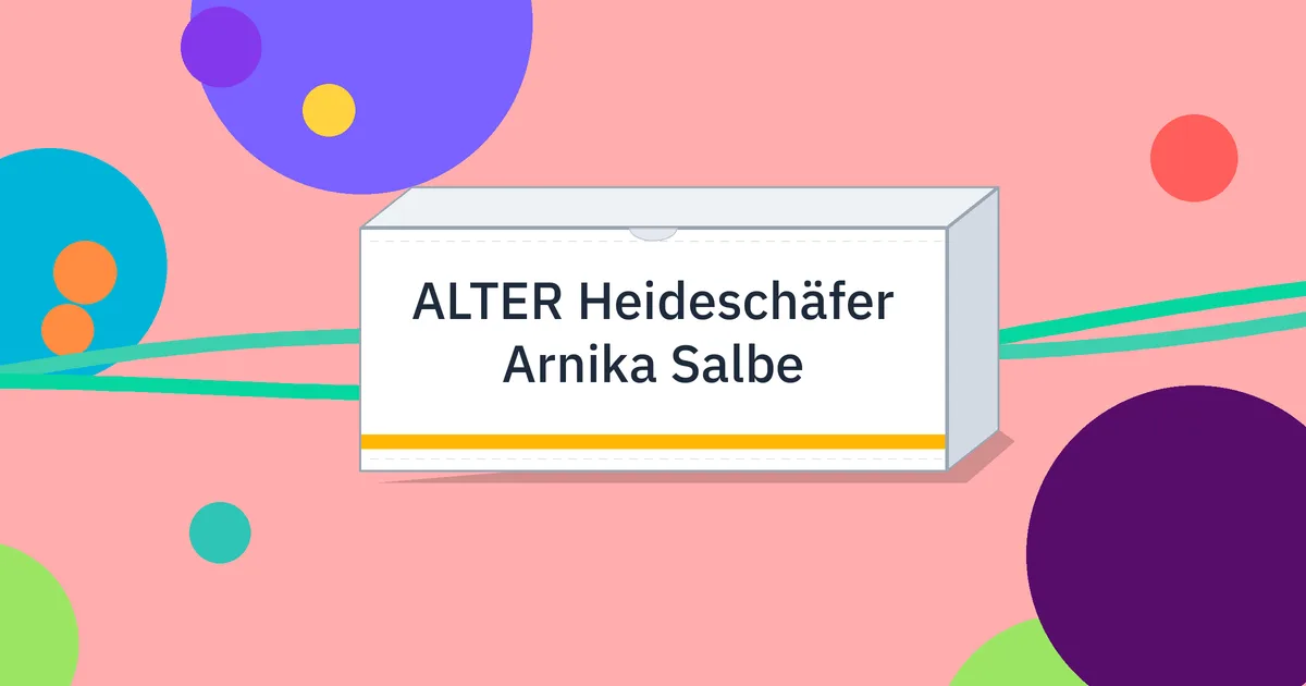Symbolbild: Packung mit der Aufschrift ALTER Heideschäfer Arnika Salbe (PZN 05949588) – Verfügbarkeit und Bezug in Apotheken in Frankfurt am Main