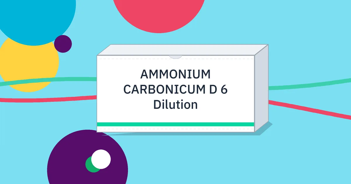 Symbolbild: Packung mit der Aufschrift AMMONIUM CARBONICUM D 6 Dilution (PZN 02606422) – Verfügbarkeit und Bezug in Apotheken in Frankfurt am Main
