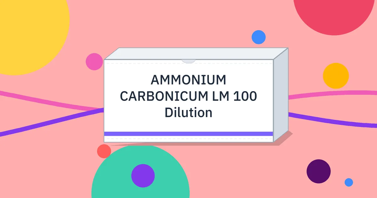 Symbolbild: Packung mit der Aufschrift AMMONIUM CARBONICUM LM 100 Dilution (PZN 12760905) – Verfügbarkeit und Bezug in Apotheken in Frankfurt am Main