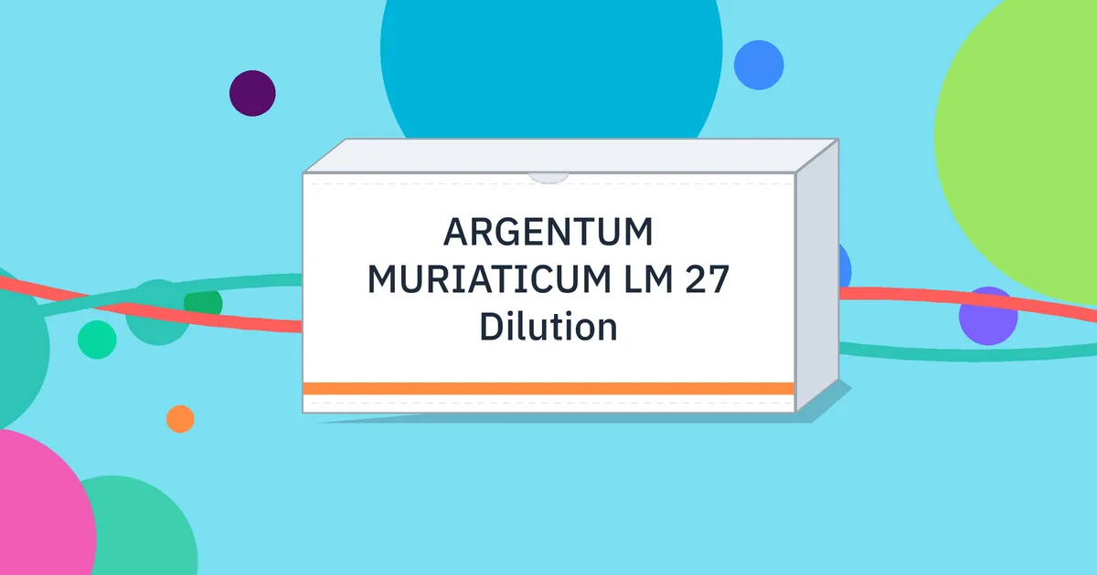Symbolbild: Packung mit der Aufschrift ARGENTUM MURIATICUM LM 27 Dilution (PZN 12768396) – Verfügbarkeit und Bezug in Apotheken in Frankfurt am Main