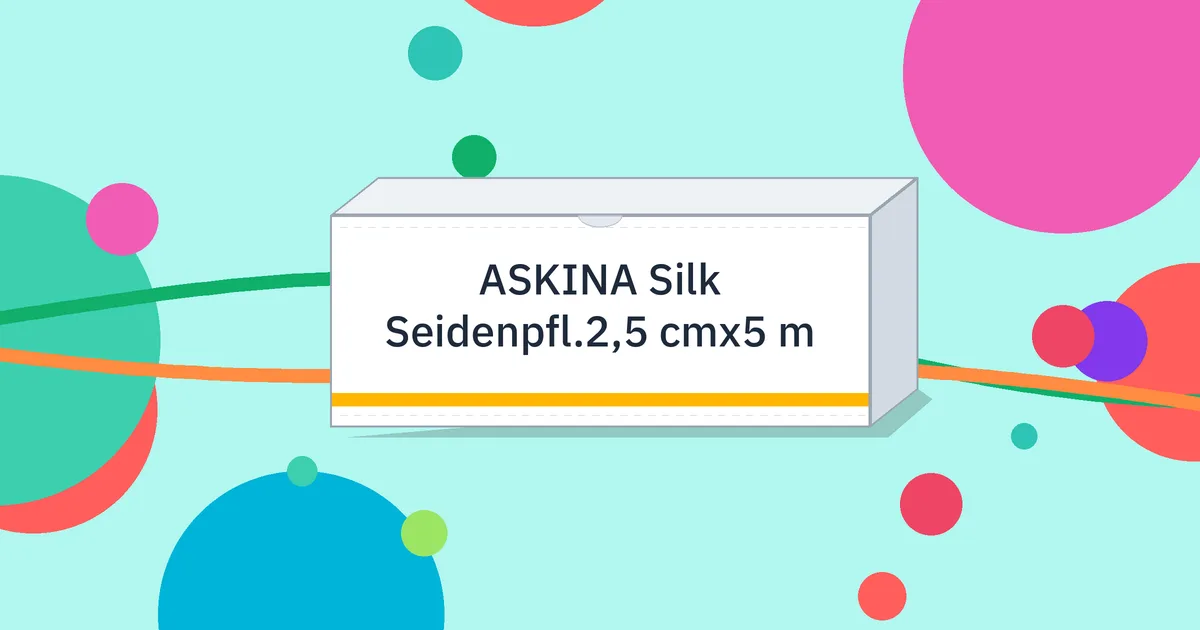 Symbolbild: Packung mit der Aufschrift ASKINA Silk Seidenpfl.2,5 cmx5 m (PZN 16026912) – Verfügbarkeit und Bezug in Apotheken in Frankfurt am Main