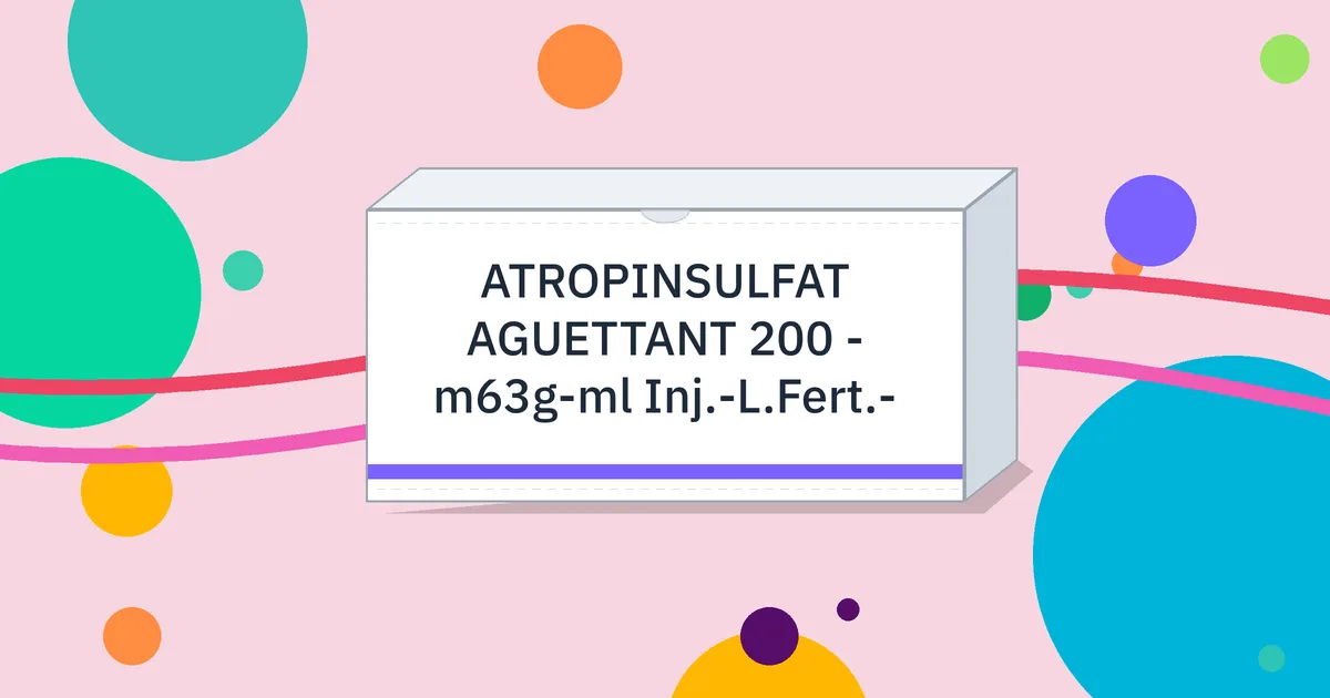 Symbolbild: Packung mit der Aufschrift ATROPINSULFAT AGUETTANT 200 -m63g-ml Inj.-L.Fert.- (PZN 11137475) – Verfügbarkeit und Bezug in Apotheken in Frankfurt am Main
