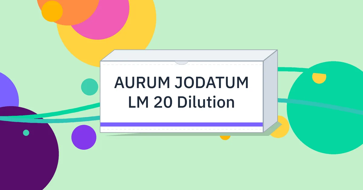Symbolbild: Packung mit der Aufschrift AURUM JODATUM LM 20 Dilution (PZN 12784768) – Verfügbarkeit und Bezug in Apotheken in Frankfurt am Main