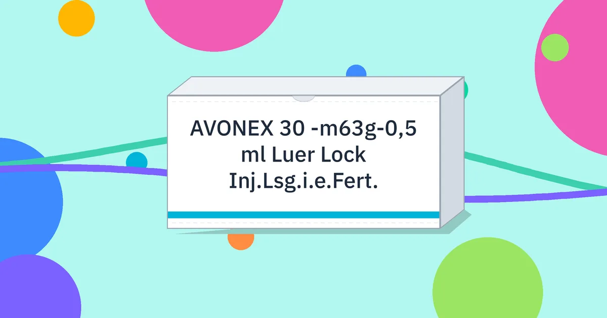 Symbolbild: Packung mit der Aufschrift AVONEX 30 -m63g-0,5 ml Luer Lock Inj.Lsg.i.e.Fert. (PZN 04432854) – Verfügbarkeit und Bezug in Apotheken in Frankfurt am Main
