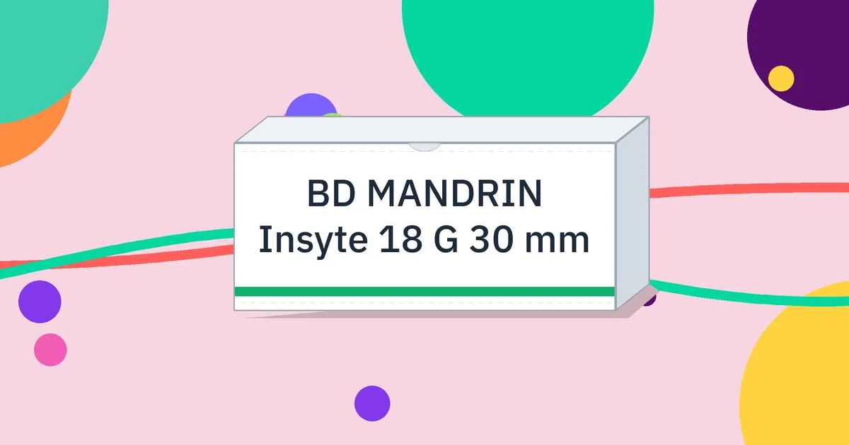 Symbolbild: Packung mit der Aufschrift BD MANDRIN Insyte 18 G 30 mm (PZN 04788321) – Verfügbarkeit und Bezug in Apotheken in Frankfurt am Main