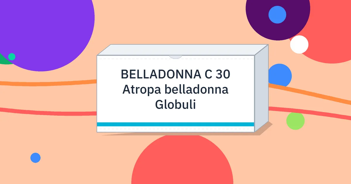 Symbolbild: Packung mit der Aufschrift BELLADONNA C 30 Atropa belladonna Globuli (PZN 20783636) – Verfügbarkeit und Bezug in Apotheken in Frankfurt am Main