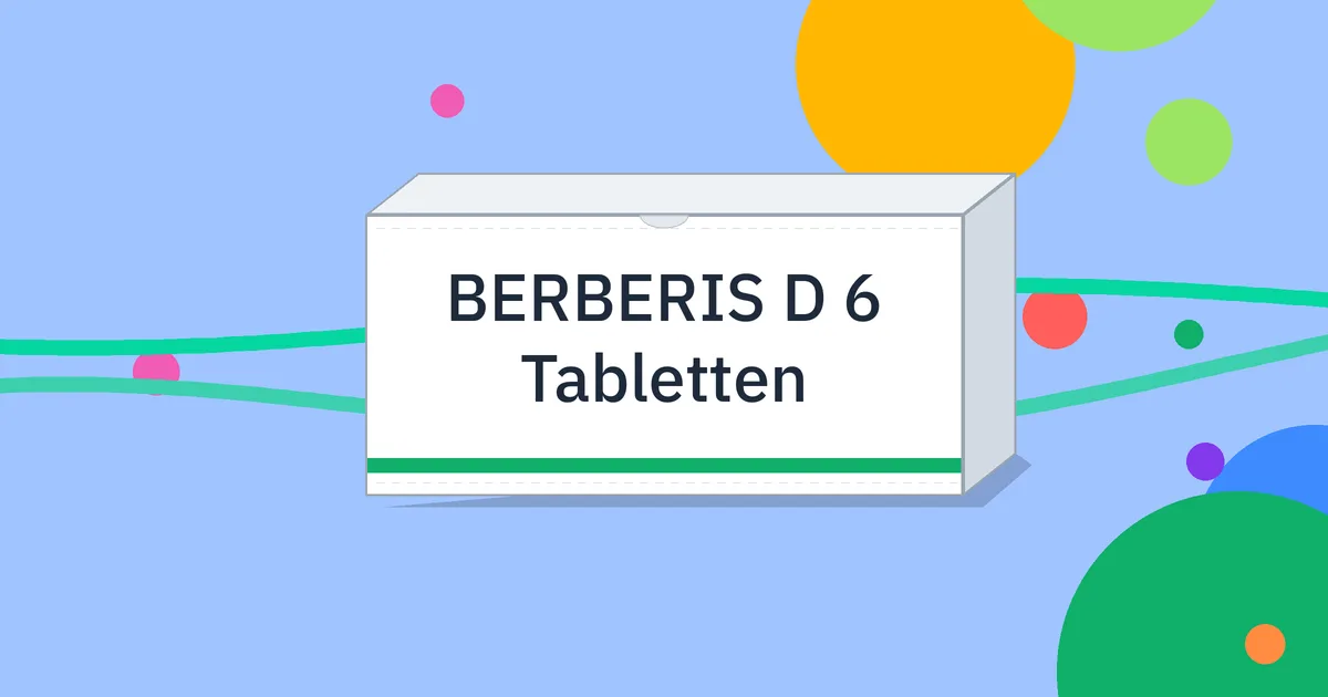 Symbolbild: Packung mit der Aufschrift BERBERIS D 6 Tabletten (PZN 02126403) – Verfügbarkeit und Bezug in Apotheken in Frankfurt am Main