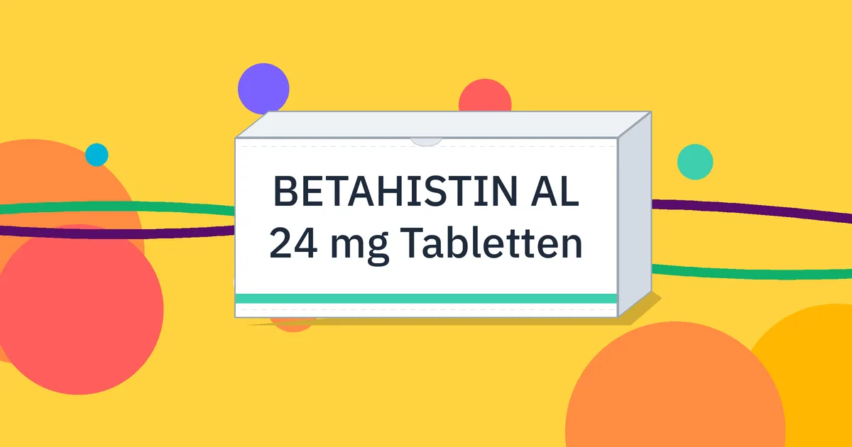 Symbolbild: Packung mit der Aufschrift BETAHISTIN AL 24 mg Tabletten (PZN 15563714) – Verfügbarkeit und Bezug in Apotheken in Frankfurt am Main