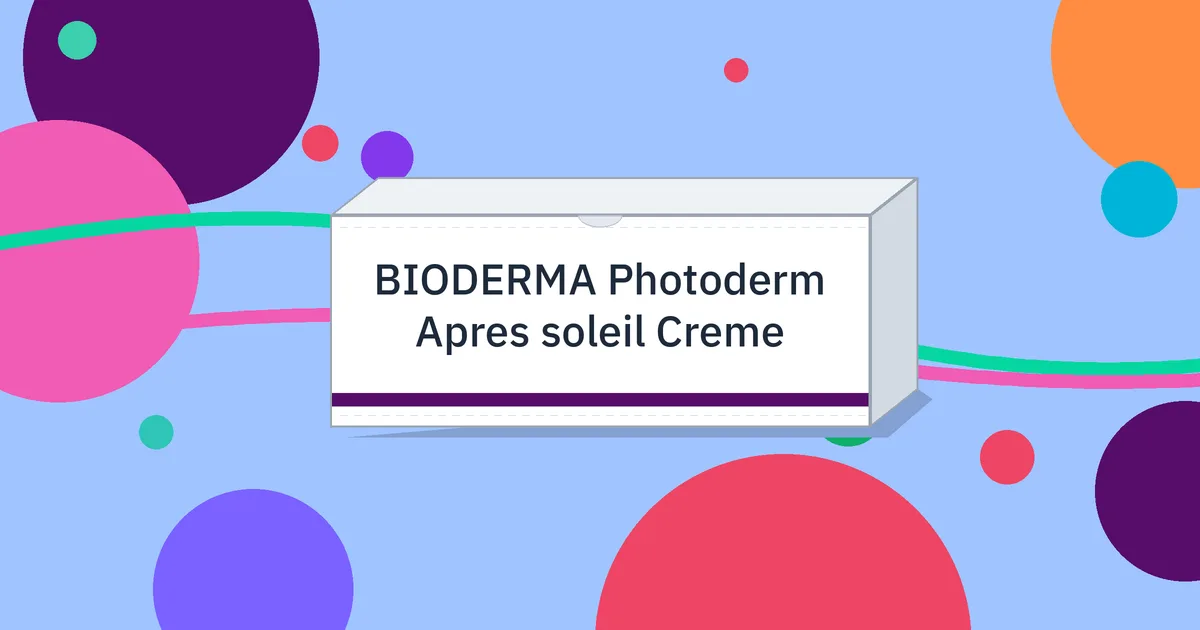 Symbolbild: Packung mit der Aufschrift BIODERMA Photoderm Apres soleil Creme (PZN 17669836) – Verfügbarkeit und Bezug in Apotheken in Frankfurt am Main