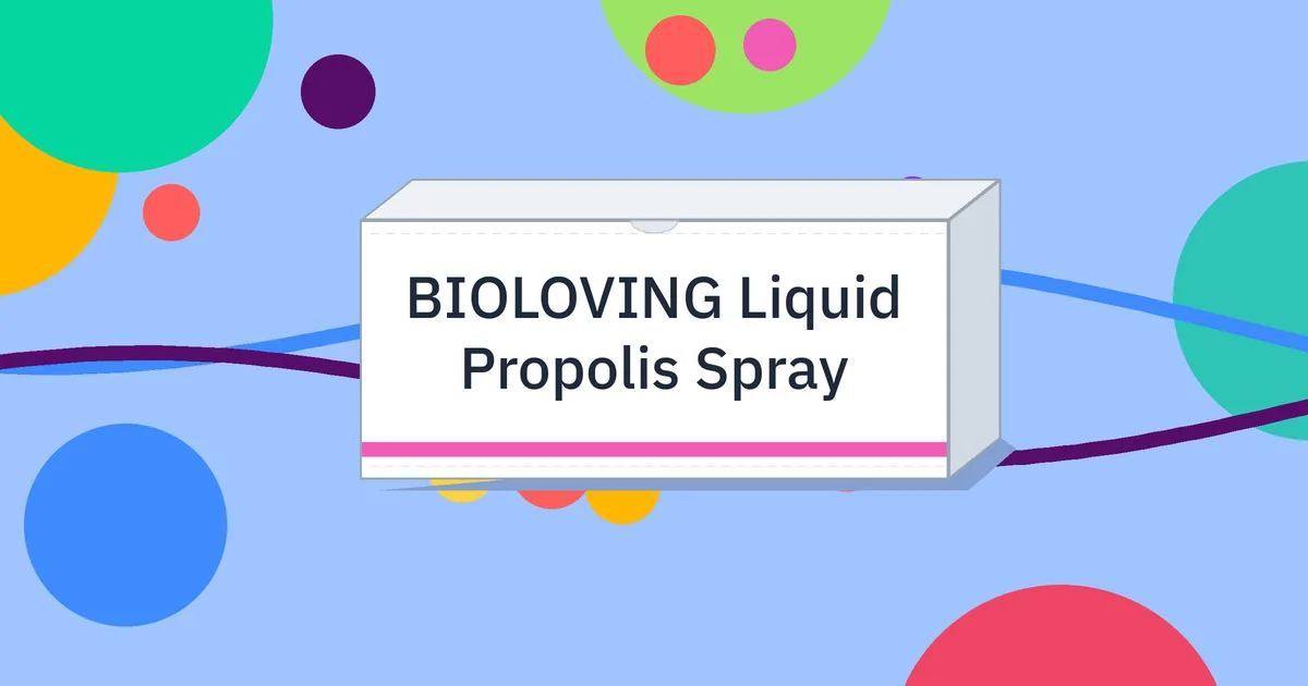 Symbolbild: Packung mit der Aufschrift BIOLOVING Liquid Propolis Spray (PZN 20290968) – Verfügbarkeit und Bezug in Apotheken in Frankfurt am Main