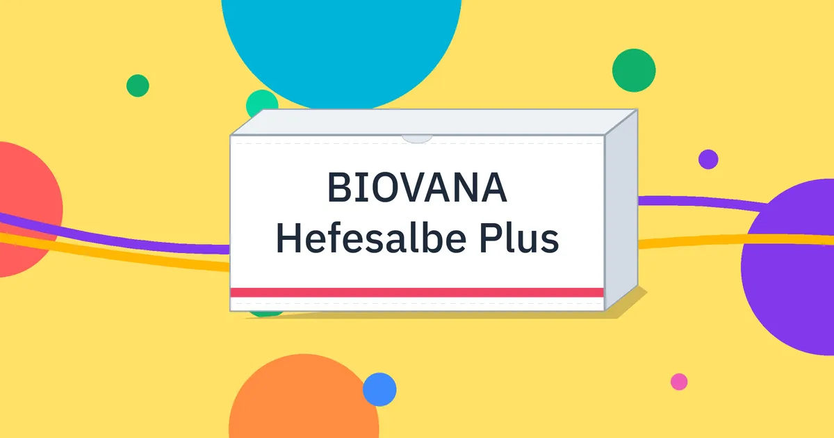 Symbolbild: Packung mit der Aufschrift BIOVANA Hefesalbe Plus (PZN 19469202) – Verfügbarkeit und Bezug in Apotheken in Frankfurt am Main