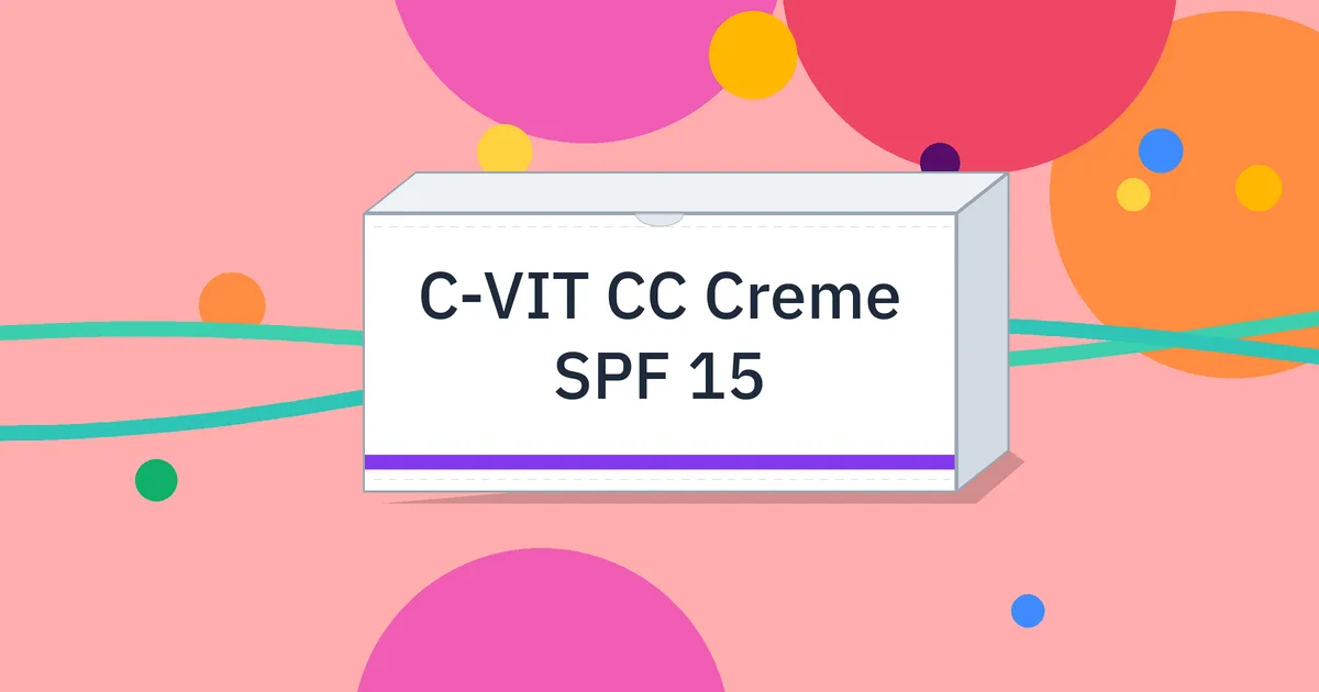 Symbolbild: Packung mit der Aufschrift C-VIT CC Creme SPF 15 (PZN 18018294) – Verfügbarkeit und Bezug in Apotheken in Frankfurt am Main