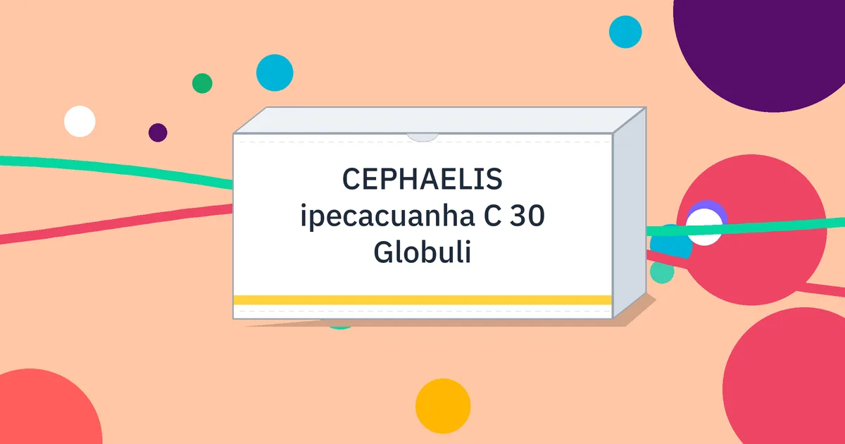 Symbolbild: Packung mit der Aufschrift CEPHAELIS ipecacuanha C 30 Globuli (PZN 11556261) – Verfügbarkeit und Bezug in Apotheken in Frankfurt am Main