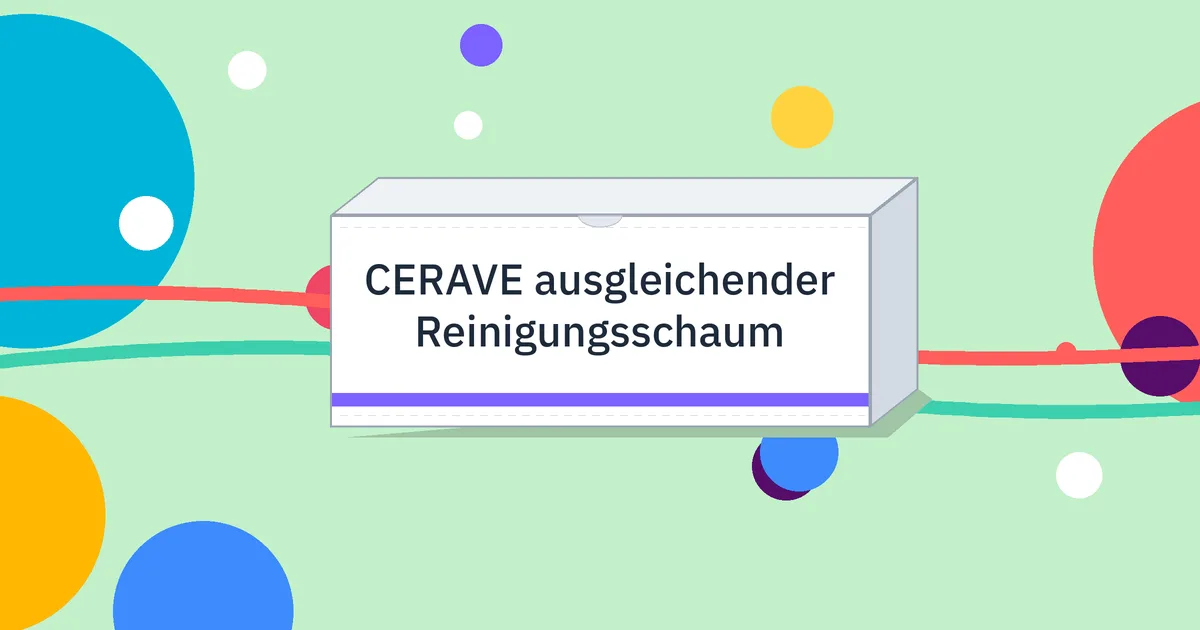 Symbolbild: Packung mit der Aufschrift CERAVE ausgleichender Reinigungsschaum (PZN 19854621) – Verfügbarkeit und Bezug in Apotheken in Frankfurt am Main