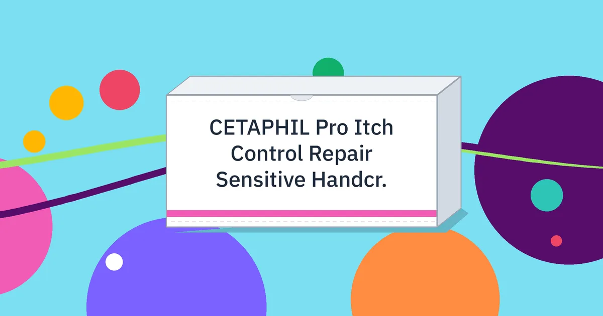 Symbolbild: Packung mit der Aufschrift CETAPHIL Pro Itch Control Repair Sensitive Handcr. (PZN 13839359) – Verfügbarkeit und Bezug in Apotheken in Frankfurt am Main
