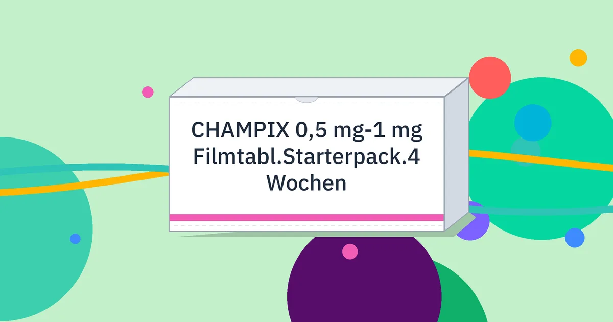 Symbolbild: Packung mit der Aufschrift CHAMPIX 0,5 mg-1 mg Filmtabl.Starterpack.4 Wochen (PZN 20131997) – Verfügbarkeit und Bezug in Apotheken in Frankfurt am Main