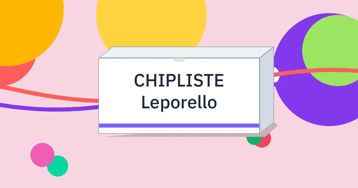 Symbolbild: Packung mit der Aufschrift CHIPLISTE Leporello (PZN 02587618) – Verfügbarkeit und Bezug in Apotheken in Frankfurt am Main