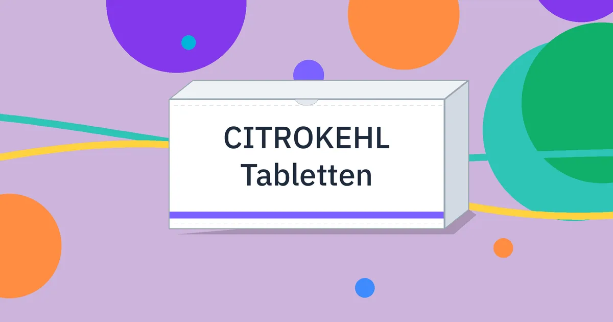 Symbolbild: Packung mit der Aufschrift CITROKEHL Tabletten (PZN 00733116) – Verfügbarkeit und Bezug in Apotheken in Frankfurt am Main