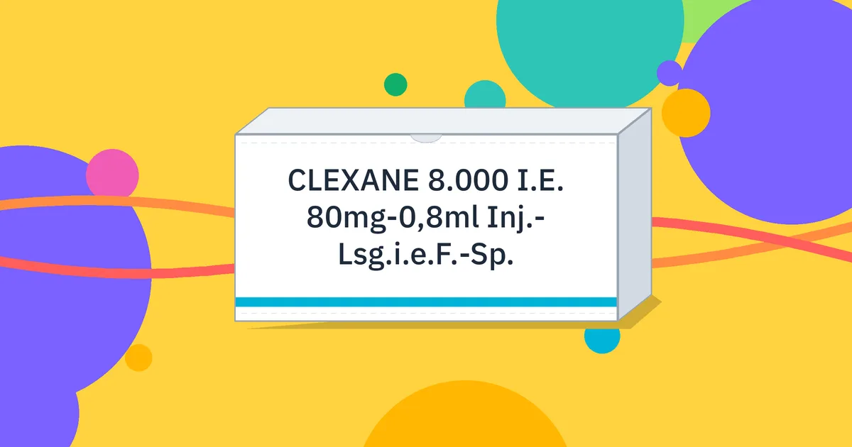 Symbolbild: Packung mit der Aufschrift CLEXANE 8.000 I.E. 80mg-0,8ml Inj.-Lsg.i.e.F.-Sp. (PZN 06590534) – Verfügbarkeit und Bezug in Apotheken in Frankfurt am Main