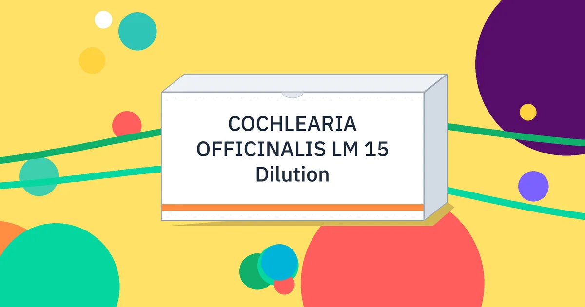 Symbolbild: Packung mit der Aufschrift COCHLEARIA OFFICINALIS LM 15 Dilution (PZN 12829502) – Verfügbarkeit und Bezug in Apotheken in Frankfurt am Main
