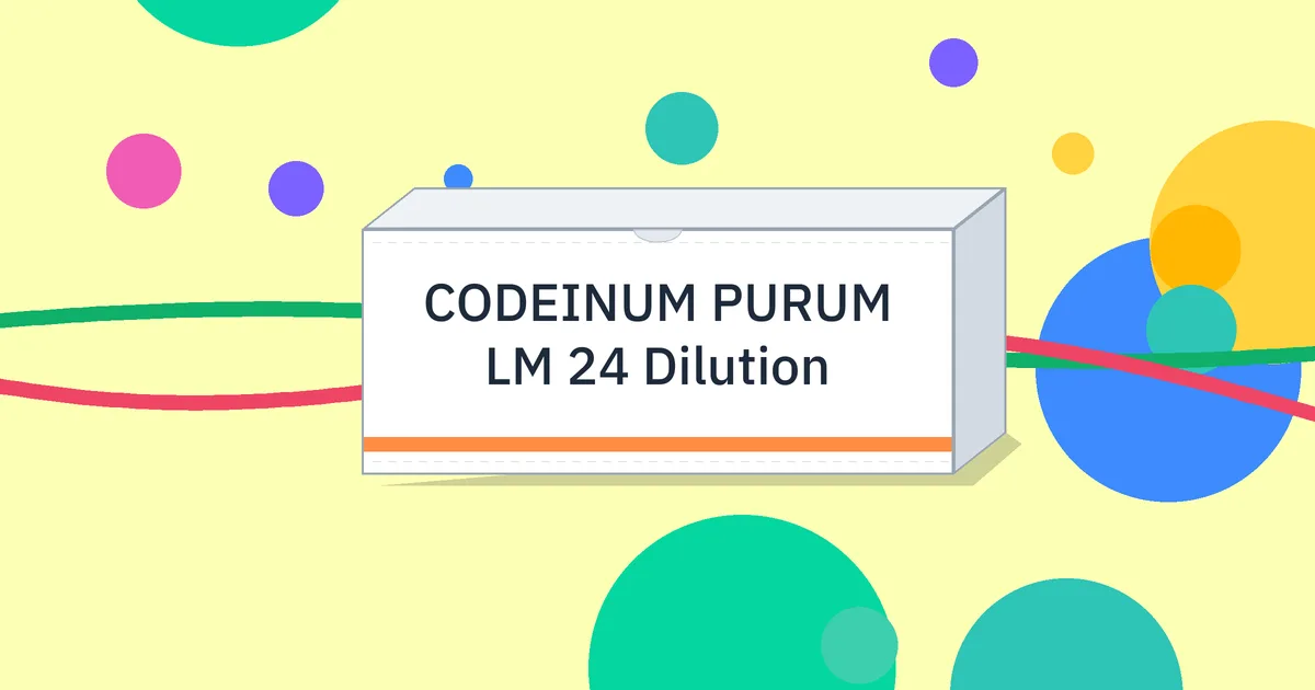 Symbolbild: Packung mit der Aufschrift CODEINUM PURUM LM 24 Dilution (PZN 12830586) – Verfügbarkeit und Bezug in Apotheken in Frankfurt am Main