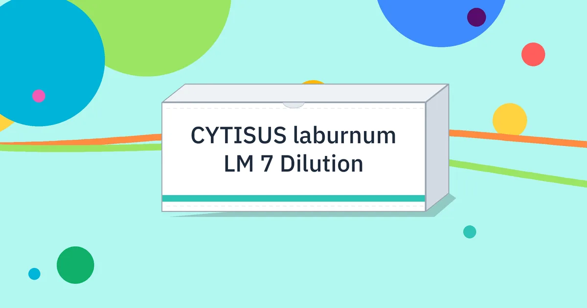 Symbolbild: Packung mit der Aufschrift CYTISUS laburnum LM 7 Dilution (PZN 13460447) – Verfügbarkeit und Bezug in Apotheken in Frankfurt am Main