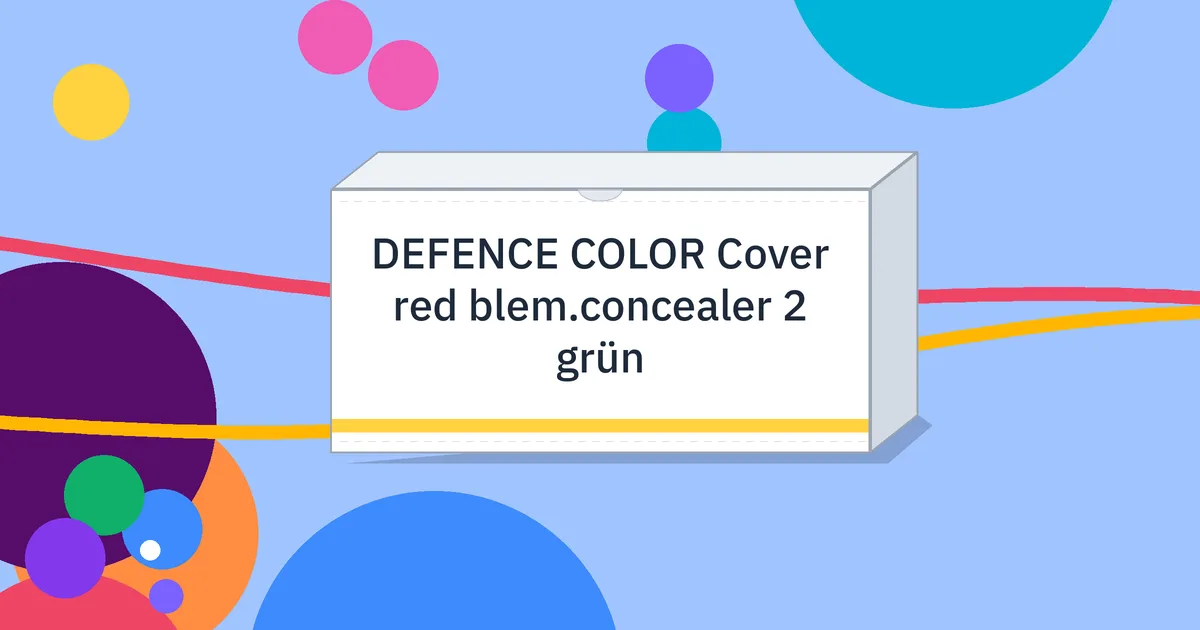 Symbolbild: Packung mit der Aufschrift DEFENCE COLOR Cover red blem.concealer 2 grün (PZN 11890994) – Verfügbarkeit und Bezug in Apotheken in Frankfurt am Main