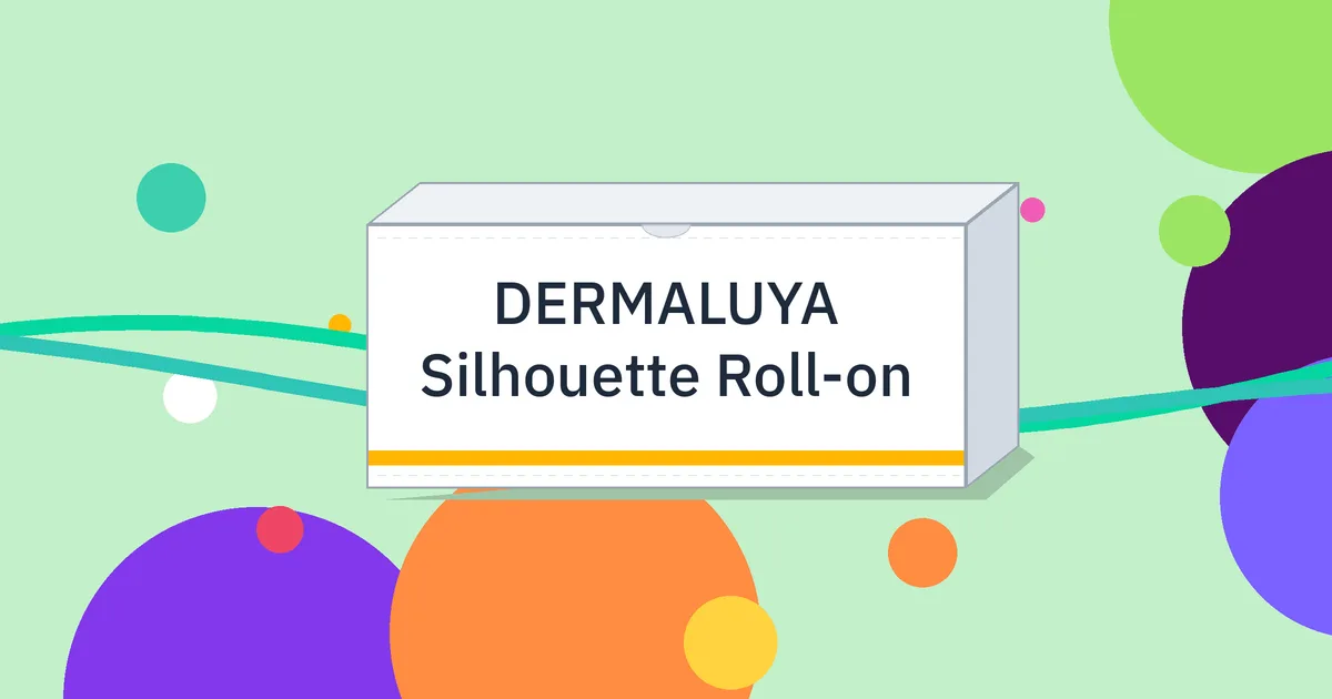 Symbolbild: Packung mit der Aufschrift DERMALUYA Silhouette Roll-on (PZN 16350570) – Verfügbarkeit und Bezug in Apotheken in Frankfurt am Main