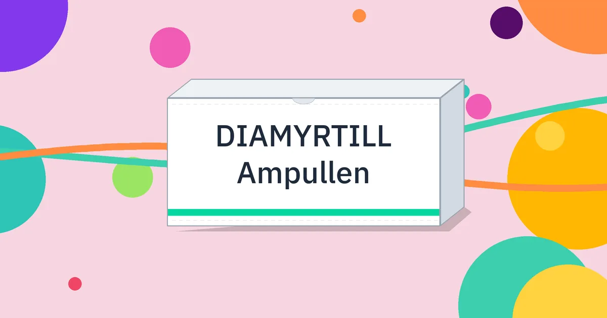 Symbolbild: Packung mit der Aufschrift DIAMYRTILL Ampullen (PZN 04189514) – Verfügbarkeit und Bezug in Apotheken in Frankfurt am Main