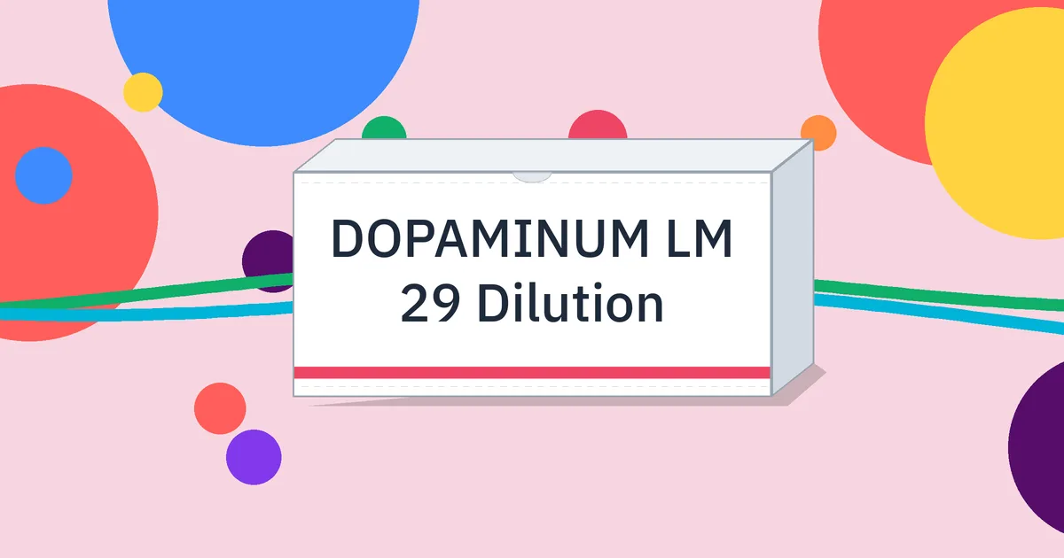 Symbolbild: Packung mit der Aufschrift DOPAMINUM LM 29 Dilution (PZN 12842885) – Verfügbarkeit und Bezug in Apotheken in Frankfurt am Main