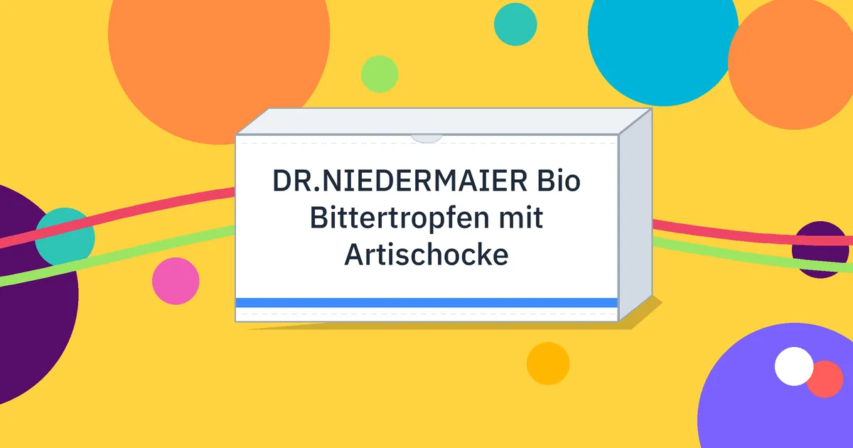 Symbolbild: Packung mit der Aufschrift DR.NIEDERMAIER Bio Bittertropfen mit Artischocke (PZN 19646905) – Verfügbarkeit und Bezug in Apotheken in Frankfurt am Main