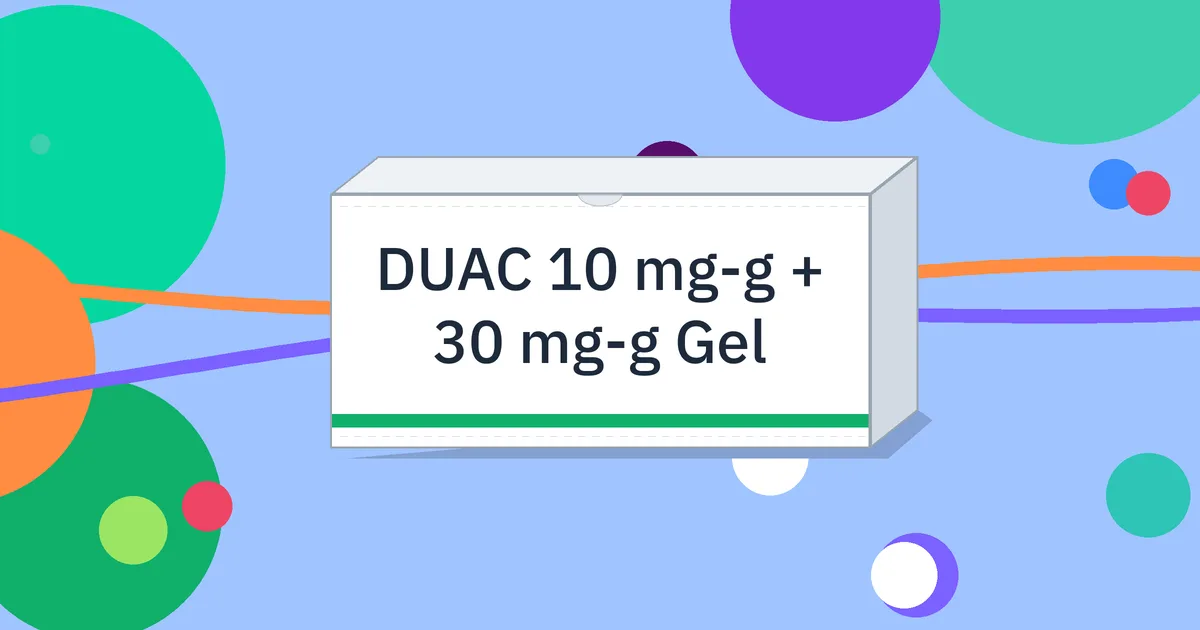 Symbolbild: Packung mit der Aufschrift DUAC 10 mg-g + 30 mg-g Gel (PZN 19858599) – Verfügbarkeit und Bezug in Apotheken in Frankfurt am Main