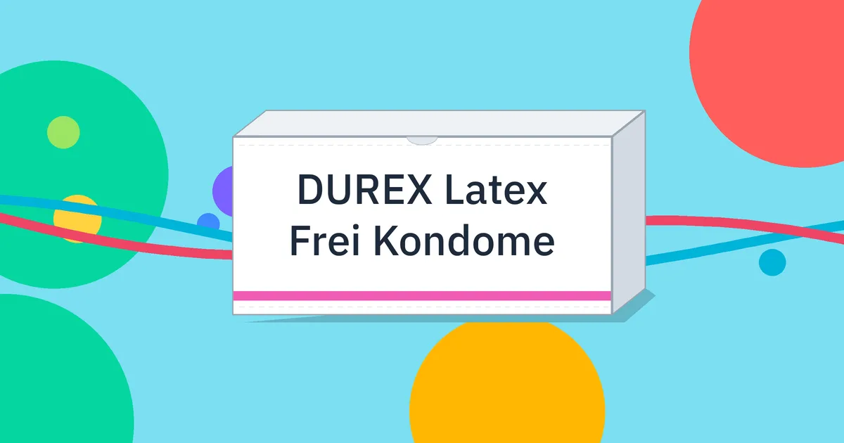 Symbolbild: Packung mit der Aufschrift DUREX Latex Frei Kondome (PZN 16352824) – Verfügbarkeit und Bezug in Apotheken in Frankfurt am Main
