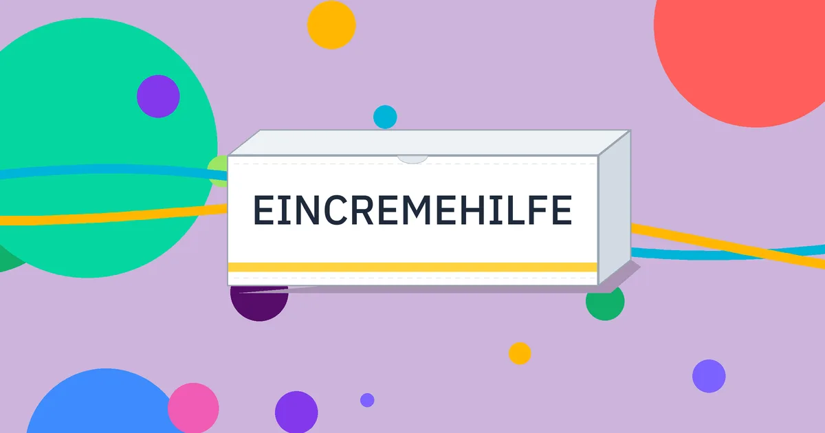 Symbolbild: Packung mit der Aufschrift EINCREMEHILFE (PZN 13349359) – Verfügbarkeit und Bezug in Apotheken in Frankfurt am Main