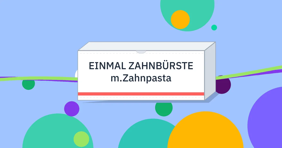 Symbolbild: Packung mit der Aufschrift EINMAL ZAHNBÜRSTE m.Zahnpasta (PZN 03547294) – Verfügbarkeit und Bezug in Apotheken in Frankfurt am Main