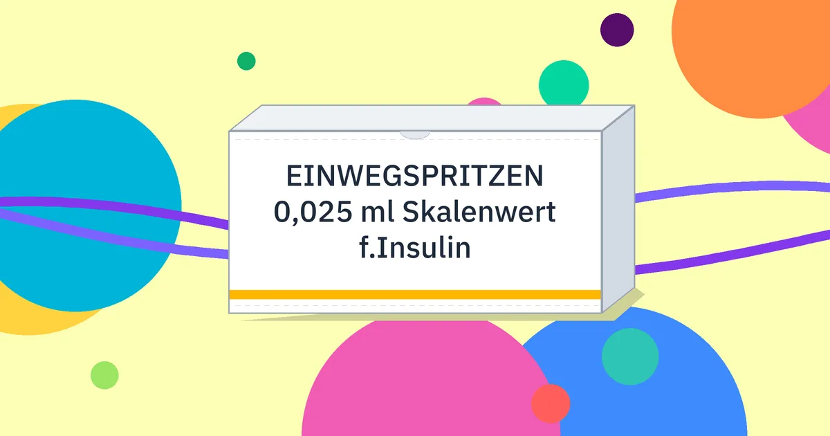 Symbolbild: Packung mit der Aufschrift EINWEGSPRITZEN 0,025 ml Skalenwert f.Insulin (PZN 09629780) – Verfügbarkeit und Bezug in Apotheken in Frankfurt am Main