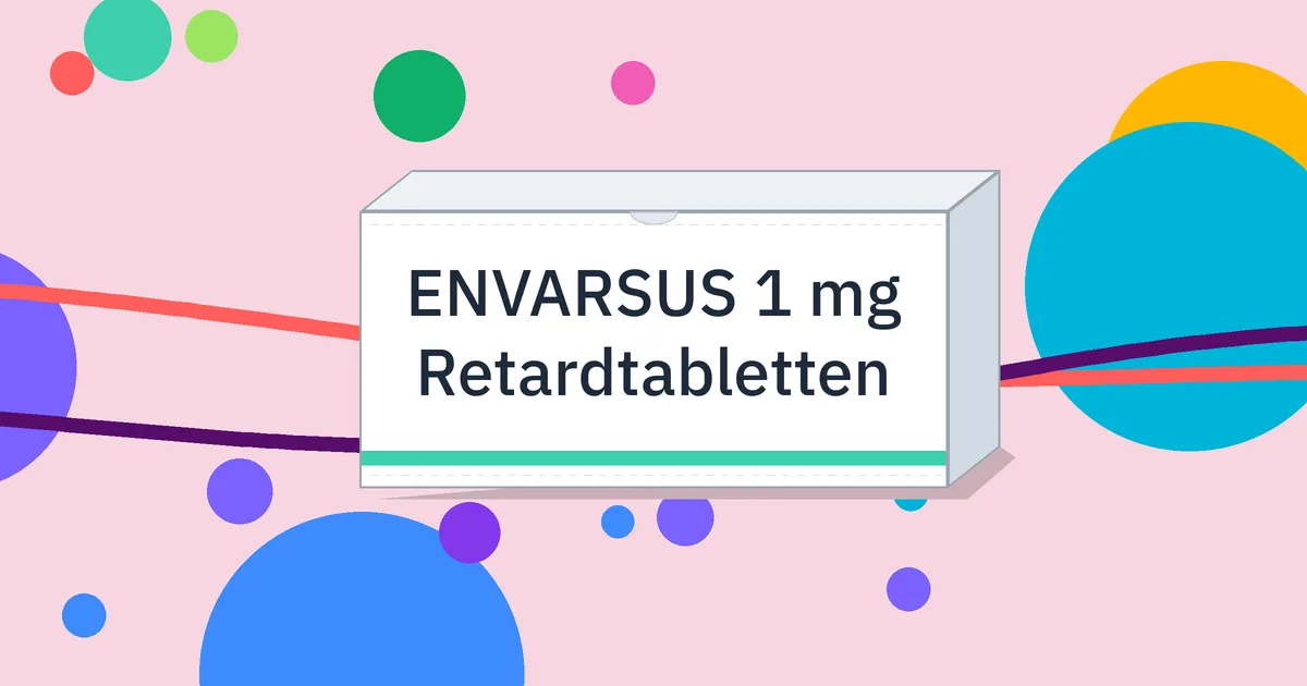 Symbolbild: Packung mit der Aufschrift ENVARSUS 1 mg Retardtabletten (PZN 13232717) – Verfügbarkeit und Bezug in Apotheken in Frankfurt am Main