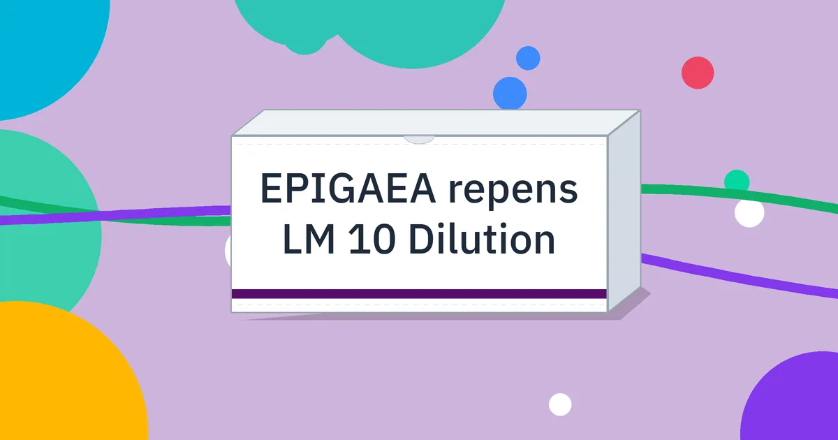 Symbolbild: Packung mit der Aufschrift EPIGAEA repens LM 10 Dilution (PZN 13471600) – Verfügbarkeit und Bezug in Apotheken in Frankfurt am Main