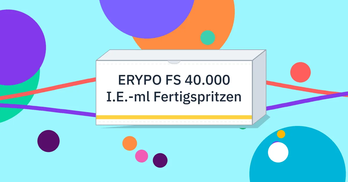 Symbolbild: Packung mit der Aufschrift ERYPO FS 40.000 I.E.-ml Fertigspritzen (PZN 01238146) – Verfügbarkeit und Bezug in Apotheken in Frankfurt am Main