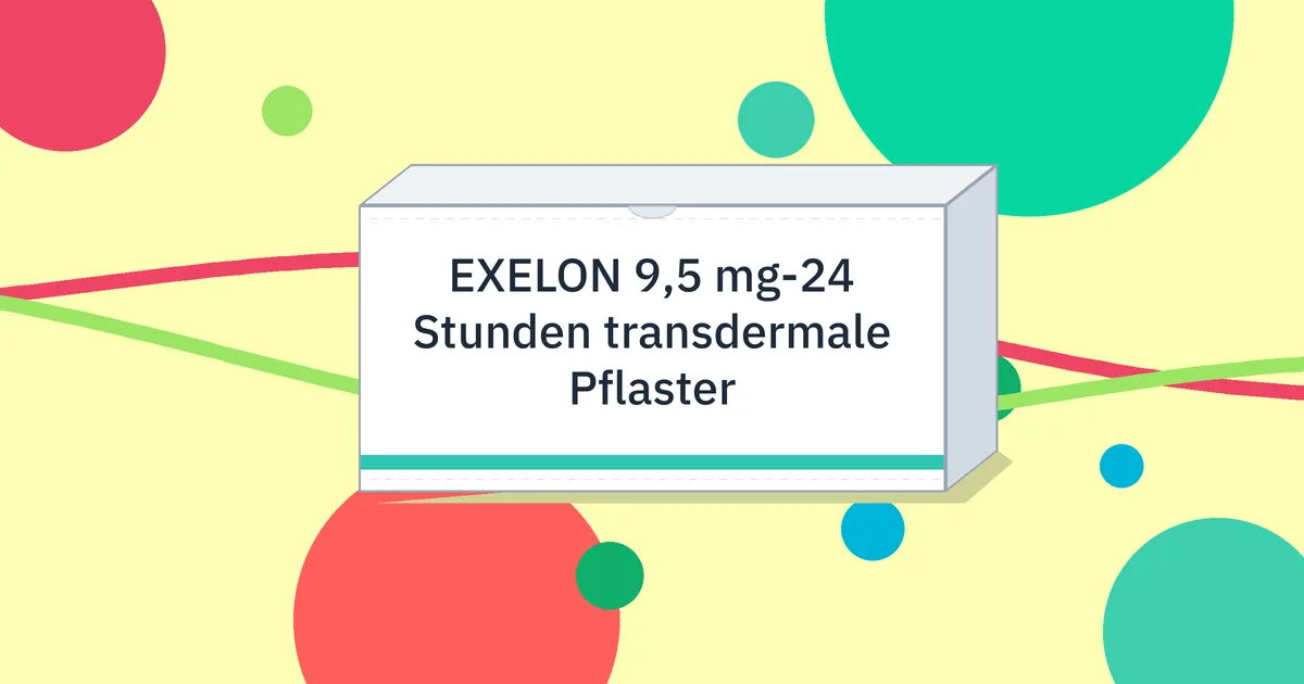 Symbolbild: Packung mit der Aufschrift EXELON 9,5 mg-24 Stunden transdermale Pflaster (PZN 10547277) – Verfügbarkeit und Bezug in Apotheken in Frankfurt am Main