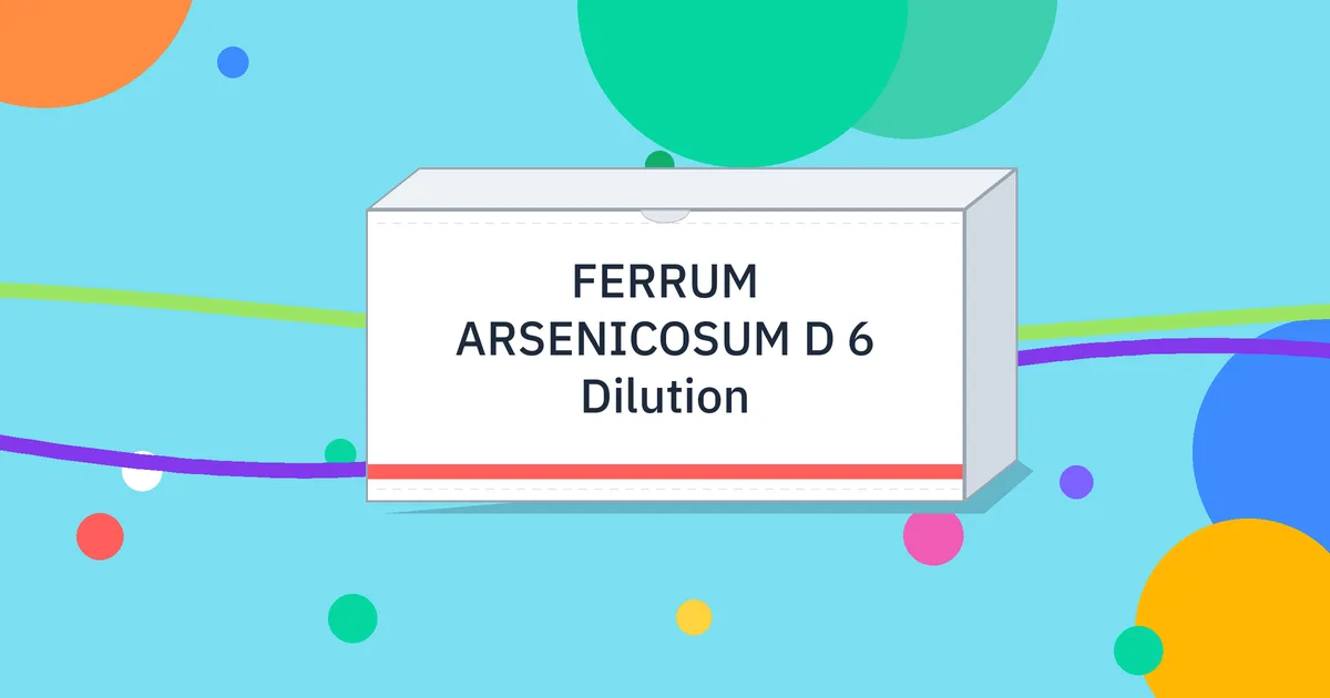 Symbolbild: Packung mit der Aufschrift FERRUM ARSENICOSUM D 6 Dilution (PZN 07167826) – Verfügbarkeit und Bezug in Apotheken in Frankfurt am Main