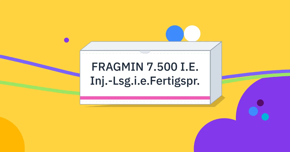 Symbolbild: Packung mit der Aufschrift FRAGMIN 7.500 I.E. Inj.-Lsg.i.e.Fertigspr. (PZN 17185587) – Verfügbarkeit und Bezug in Apotheken in Frankfurt am Main
