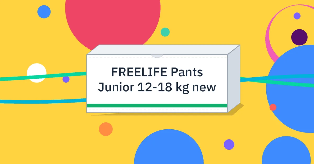Symbolbild: Packung mit der Aufschrift FREELIFE Pants Junior 12-18 kg new (PZN 16734193) – Verfügbarkeit und Bezug in Apotheken in Frankfurt am Main