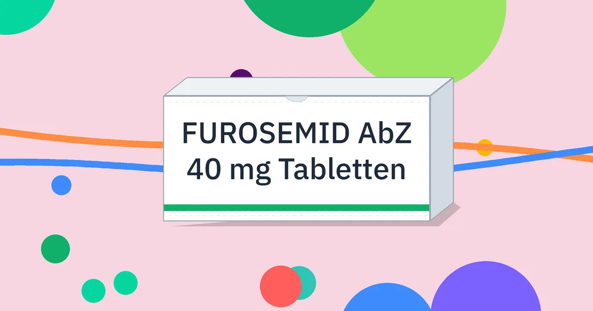 Symbolbild: Packung mit der Aufschrift FUROSEMID AbZ 40 mg Tabletten (PZN 01015831) – Verfügbarkeit und Bezug in Apotheken in Frankfurt am Main